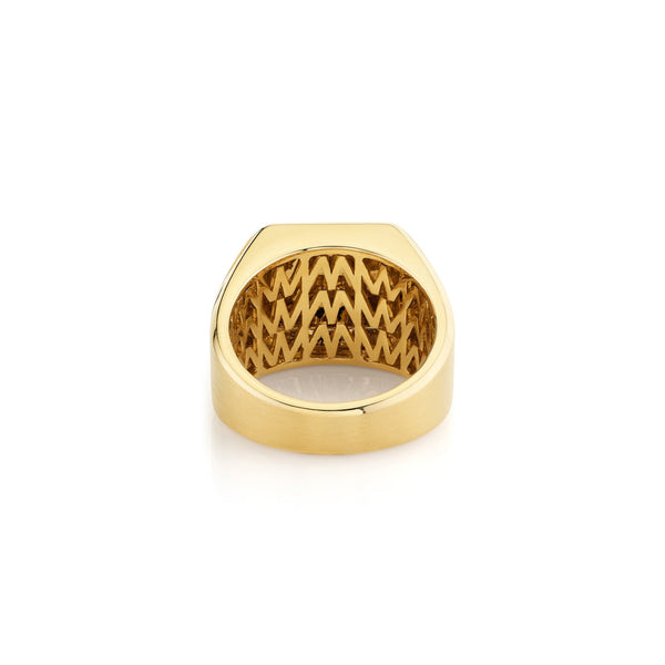 Mens Block Signet Ring – AZZI Jewelers